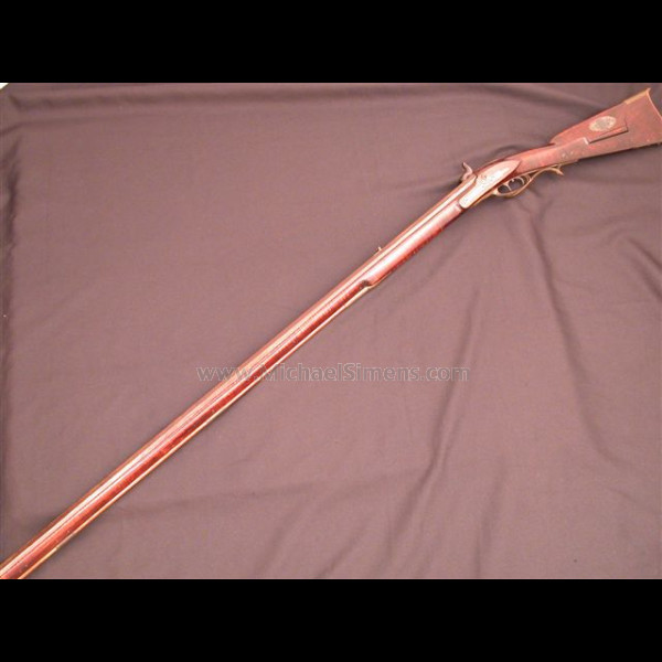 FLINTLOCK KENTUCKY RIFLE FROM WESTERN PENNSYLVANIA.