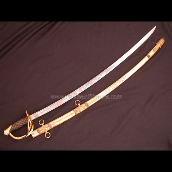 PRESENTATION GRADE AMES CIVIL WAR CAVALRY OFFICERS SABRE.