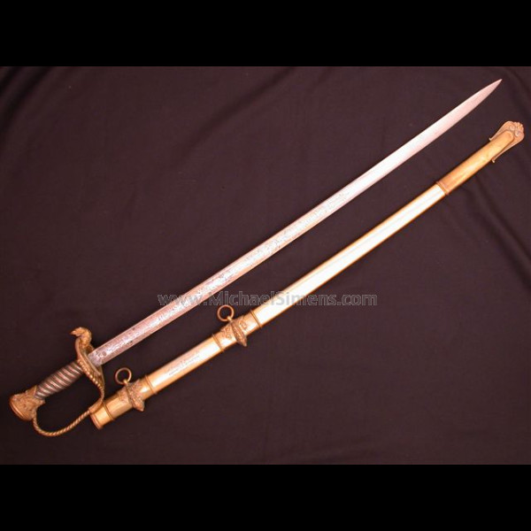CIVIL WAR TIFFANY SWORD, HISTORICALLY INSCRIBED.