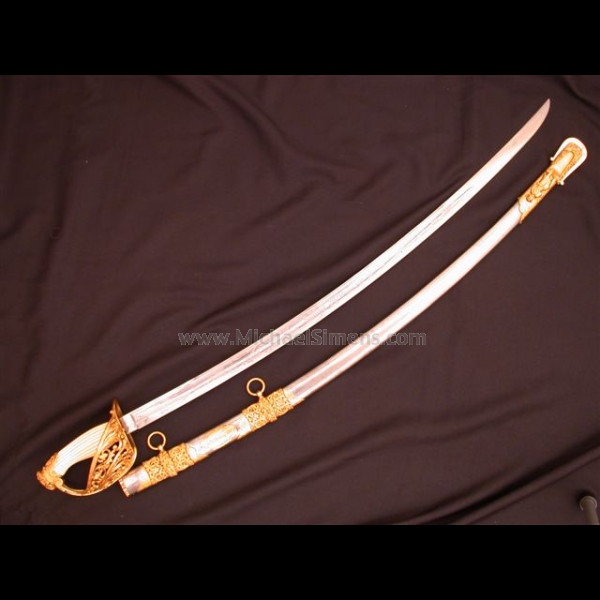 CIVIL WAR CAVALRY SABRE, OFFICERS PRESENTATION GRADE CAVALRY SABRE BY ...