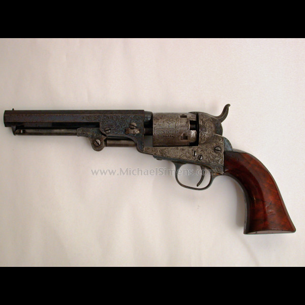 COLT 1849 POCKET REVOLVER, FACTORY ENGRAVED
