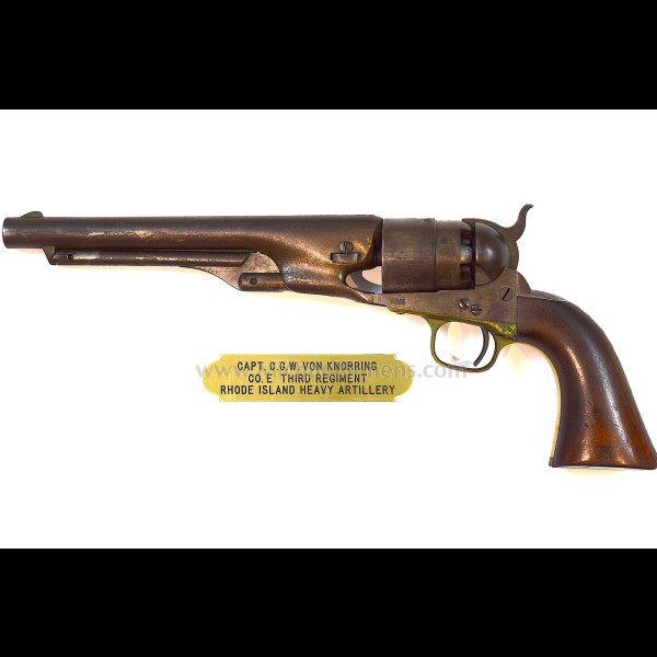 Colt 1860 Army Revolver, Civil War Presentation Inscribed