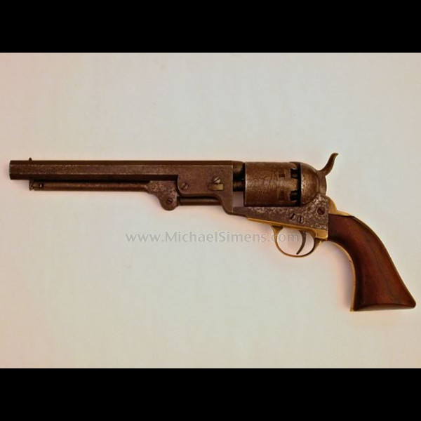 CIVIL WAR NAVY REVOLVER INSCRIBED, KILLED IN ACTION