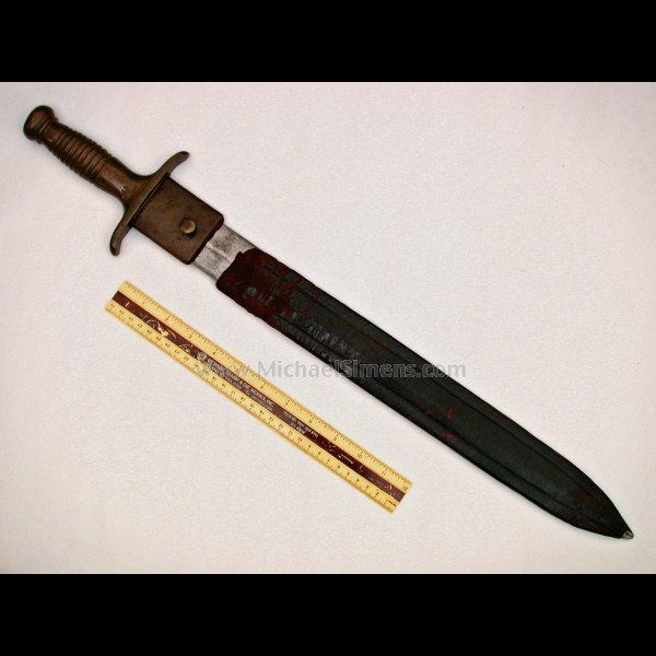 CONFEDERATE ARTILLERY SHORT SWORD, RARE VARIANT